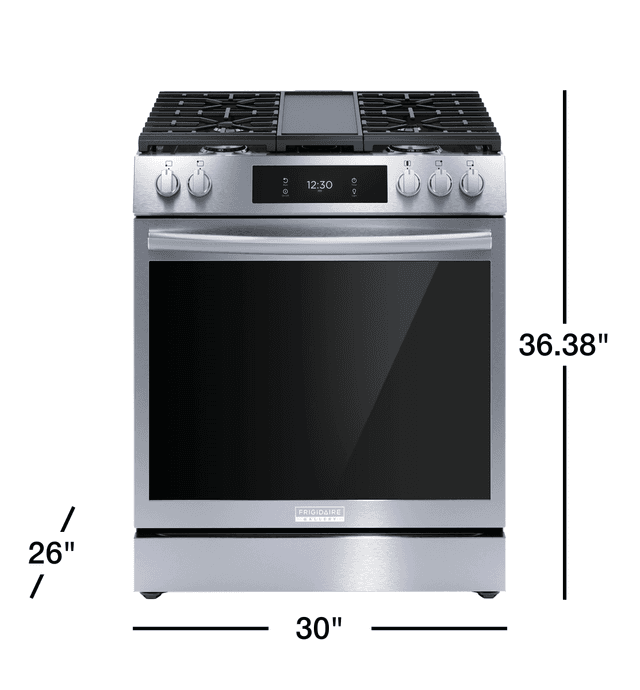 Frigidaire Gallery 30" 5 Burner Slide-In Gas Range with Total ...