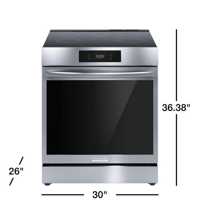 Frigidaire Gallery 30" 6.2 cu. ft. 5 Element Slide-In Induction Range ...