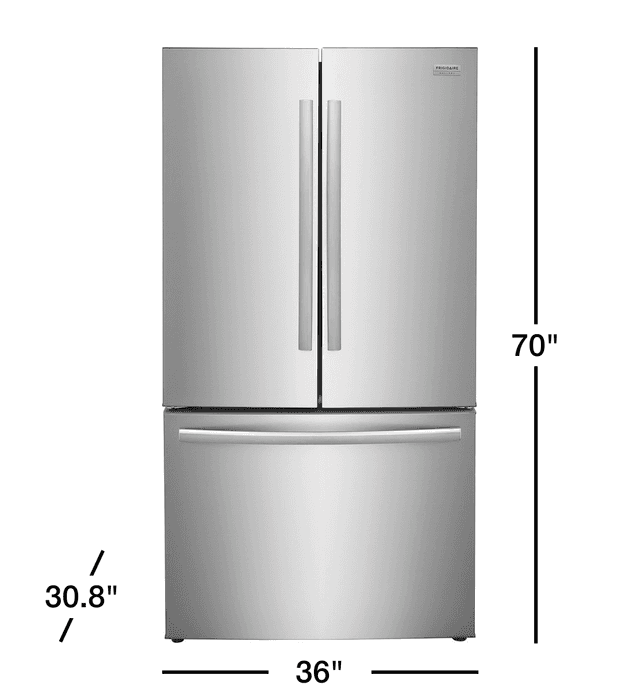 Frigidaire Gallery 23.3 Cu. Ft., PurePour Water Filter, PureAir Ultra ...
