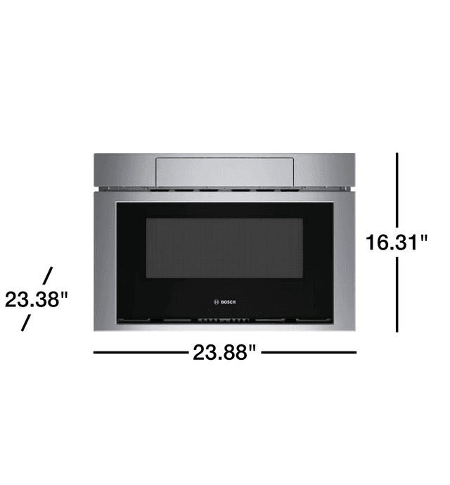 BOSCH 800 Series 24" Smart Microwave Drawer with 1.2 Cu. Ft. Capacity ...