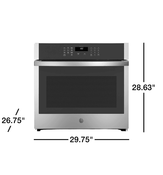 GE 30 Inch Electric Single Wall Oven with Scan-to-Cook, WiFi, Glass ...