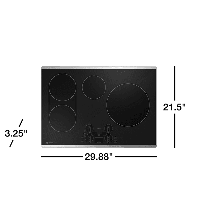 GE Profile 30" Built-In Touch Control Induction Stovetop, Precision ...