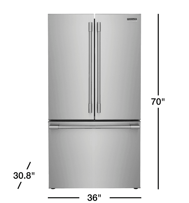 FRIGIDAIRE Professional 23.3 Cu. Ft. Counter-Depth French Door ...