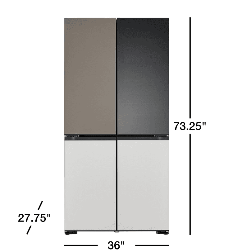 LG 21 cu. ft. Customizable Refrigerator, Color-Changing Panels – SRFX21N3