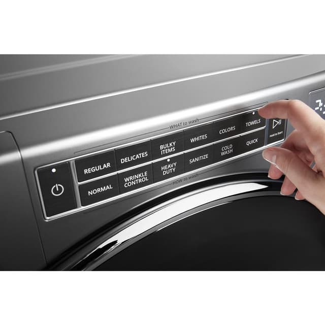 WHIRLPOOL 4.3 cu. ft. Closet-Depth Front Load Washer with Sanitize ...